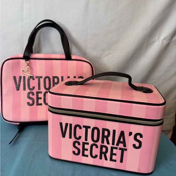 Victoria's Secret | Bags | 2pc Victorias Secret Structured Travel ...